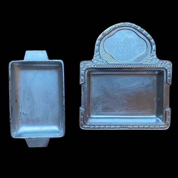 Occupied Japan | Accents | Rare Metal Ink Pad Holder Ornate Lidded Case ...